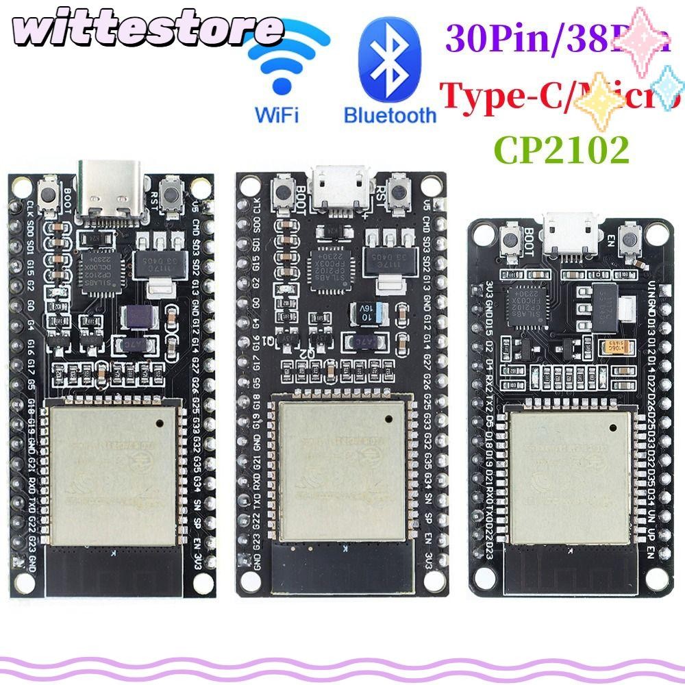WITTE ESP32 ESP-32S Development Board, ESP-WROOM-32 Dual-Mode WiFi ...