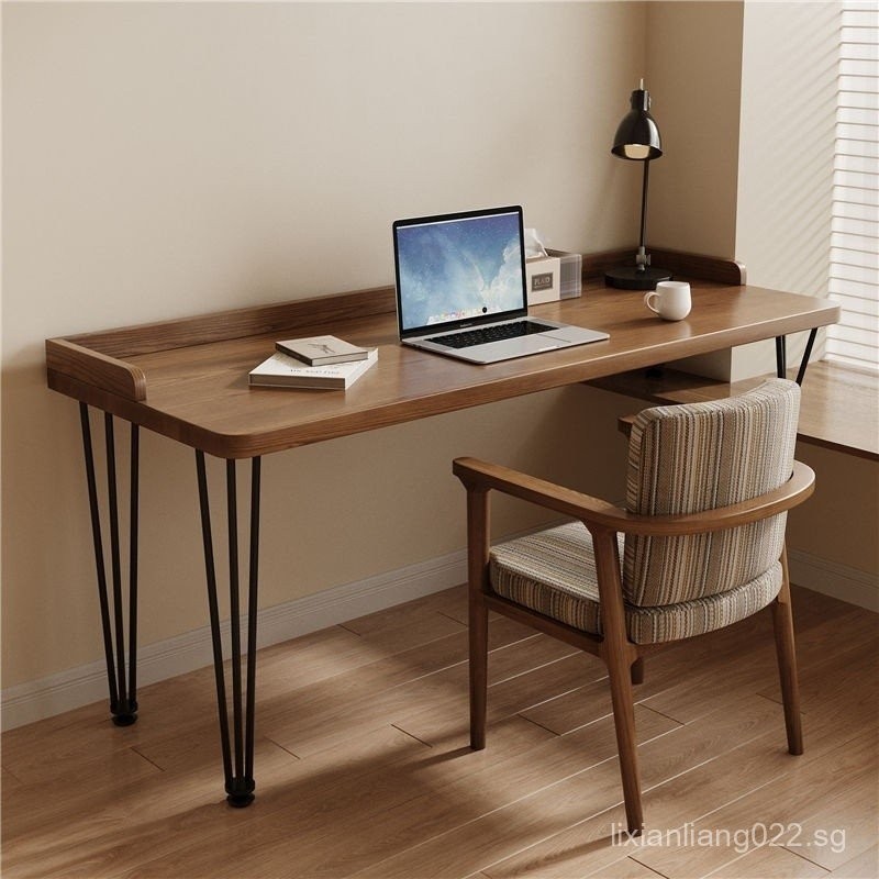 Solid Wood Bay Window Desk Transformation Integrated Balcony Desk ...