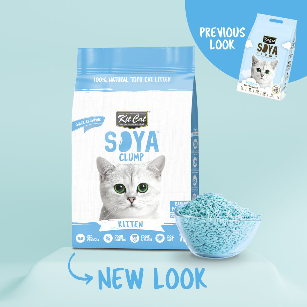 KitCat Soya Clump Kitten Baby Powder Cat Litter 7L | Shopee Singapore