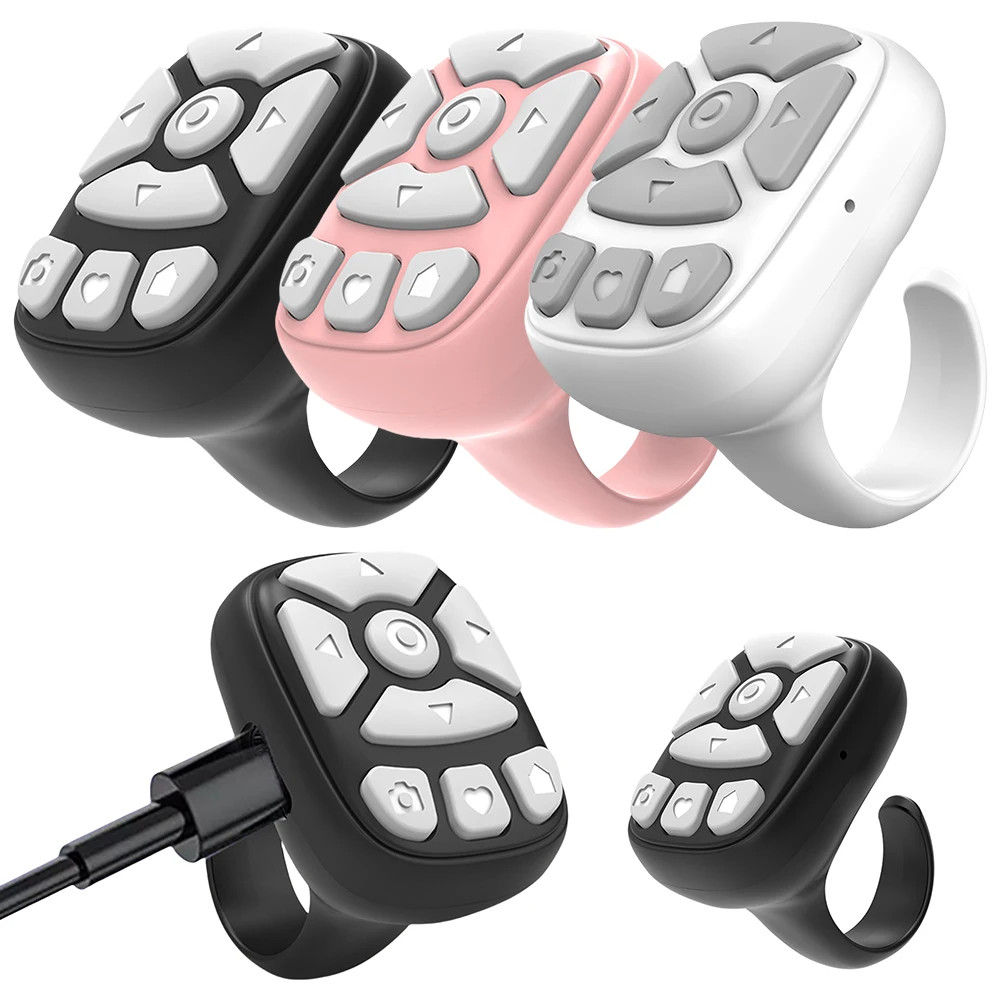 Blutooth Remote Control Scrolling Ring E-book Page Turner for Tiktok ...