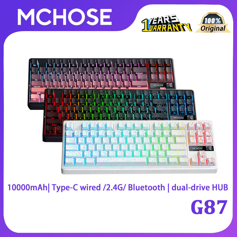 MCHOSE G87 Customized Bluetooth Mechanical keyboard gasket structure ...