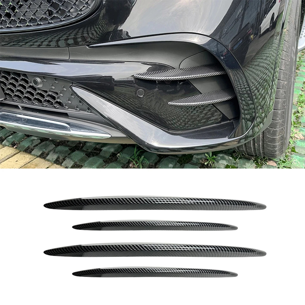 Car Front Fog Lamp Strip Air Intake Grille Slats Trim Cover For ...