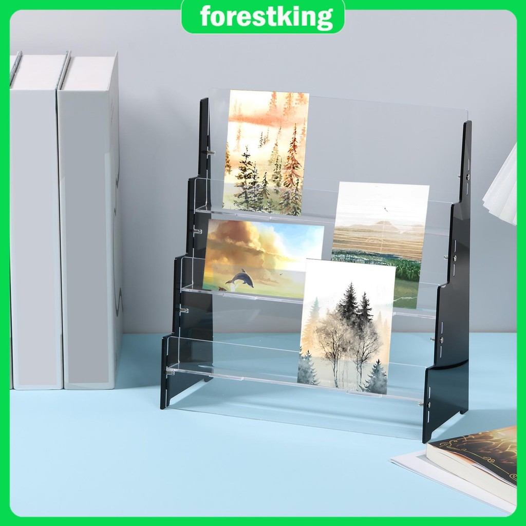 Cards Display Shelf 3 Tiers Acrylic Trading Card Display Clear Acrylic ...