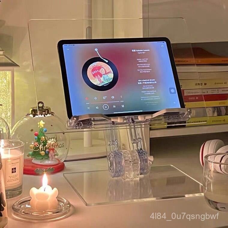 Q-8/Acrylic Reading Rack Adjustable Transparent Book Shelf Book Easel ...