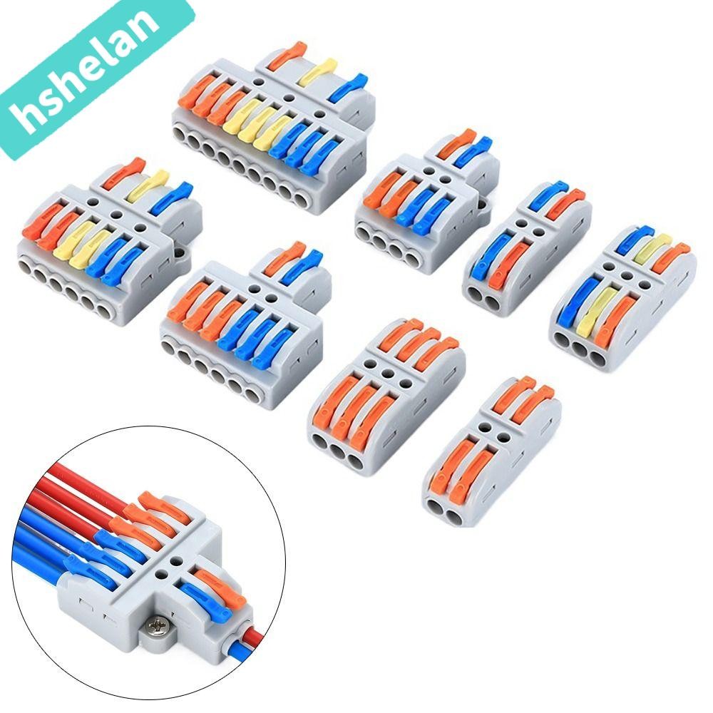 HSHELANXB Quick Terminal Block, Universal Compact Mini Wire Connector ...