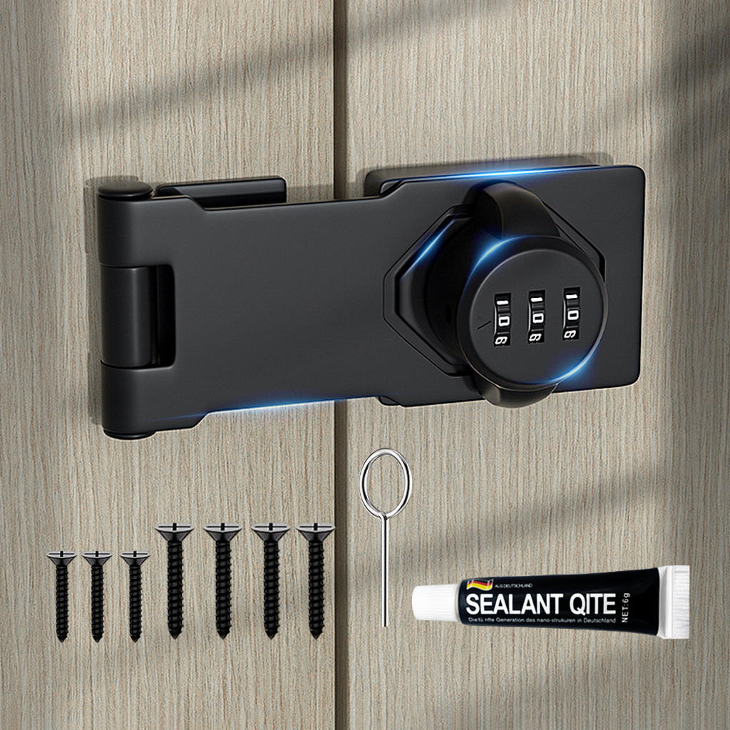 HASTHIP Cabinet Password Lock Combination Hasp Lock for Small Doors ...
