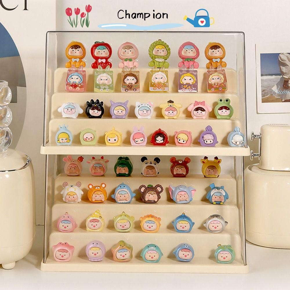 CHAMPIONO Box Display Rack, Transparent Acrylic Display Cabinet ...