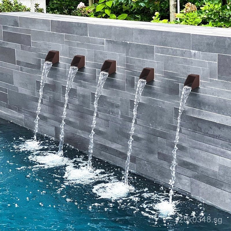 Wall-Mounted Landscape Fountain Courtyard Water Feature Waterfall Water ...