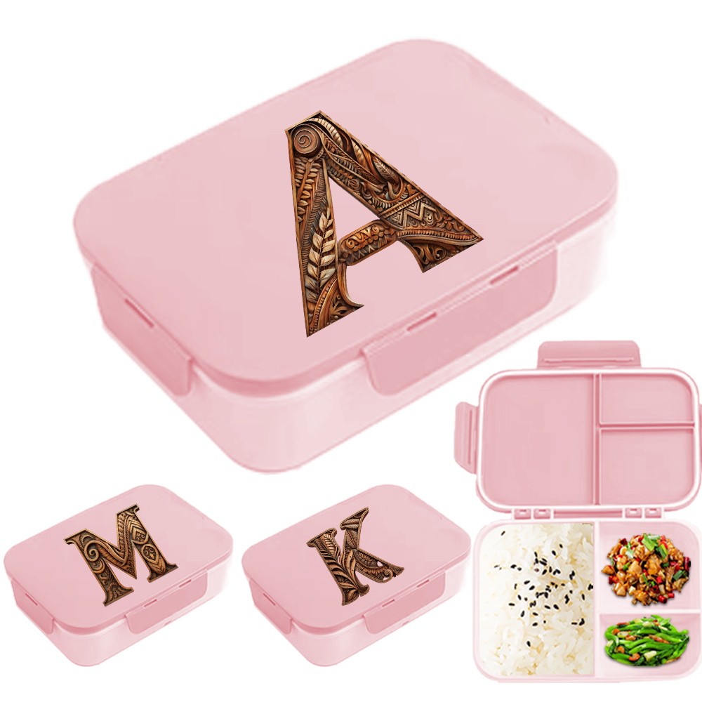 Food Storage Container Thick Vacuum With Divider Wooden Art Letter ...