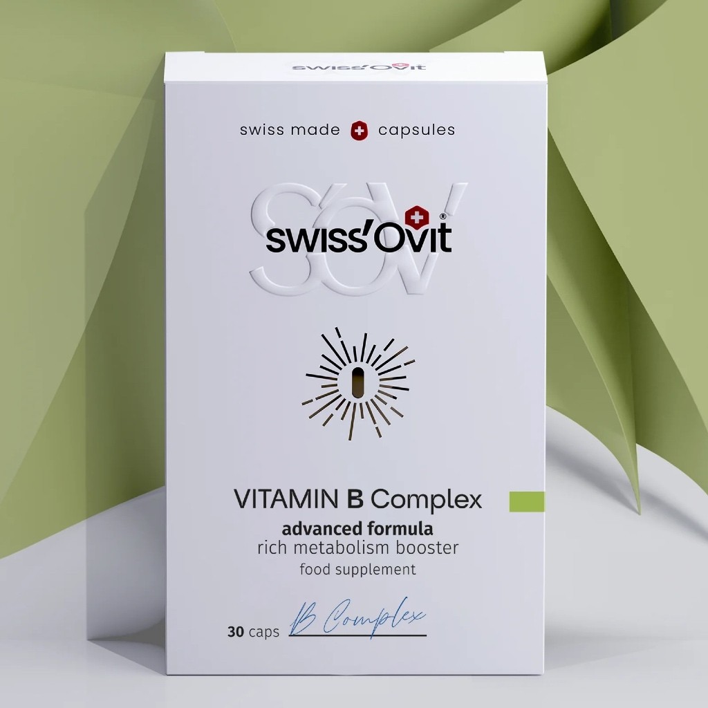Swiss' Ovit Vitamin B Complex, 30 - Caps Boost Energy, Reduce Fatigue ...