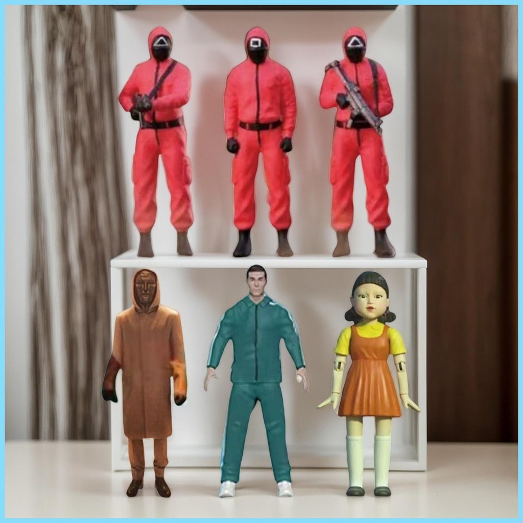 For Squid Game Cartoon Action Figure Trendy PVC Doll Collectibles TV ...