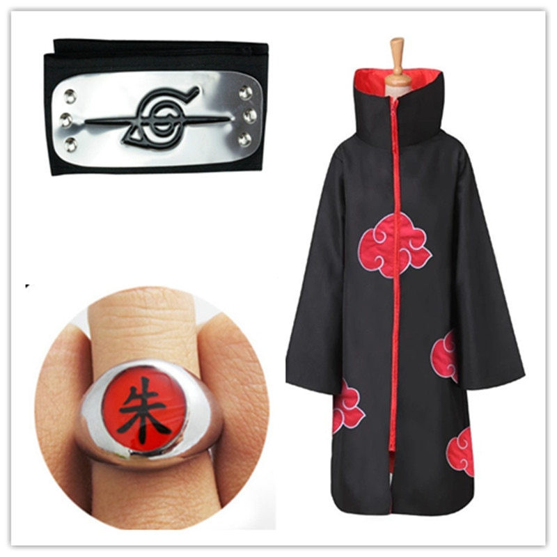 Naruto Costume Akatsuki Cloak Cosplay Sasuke Uchiha Cape Cosplay Itachi ...