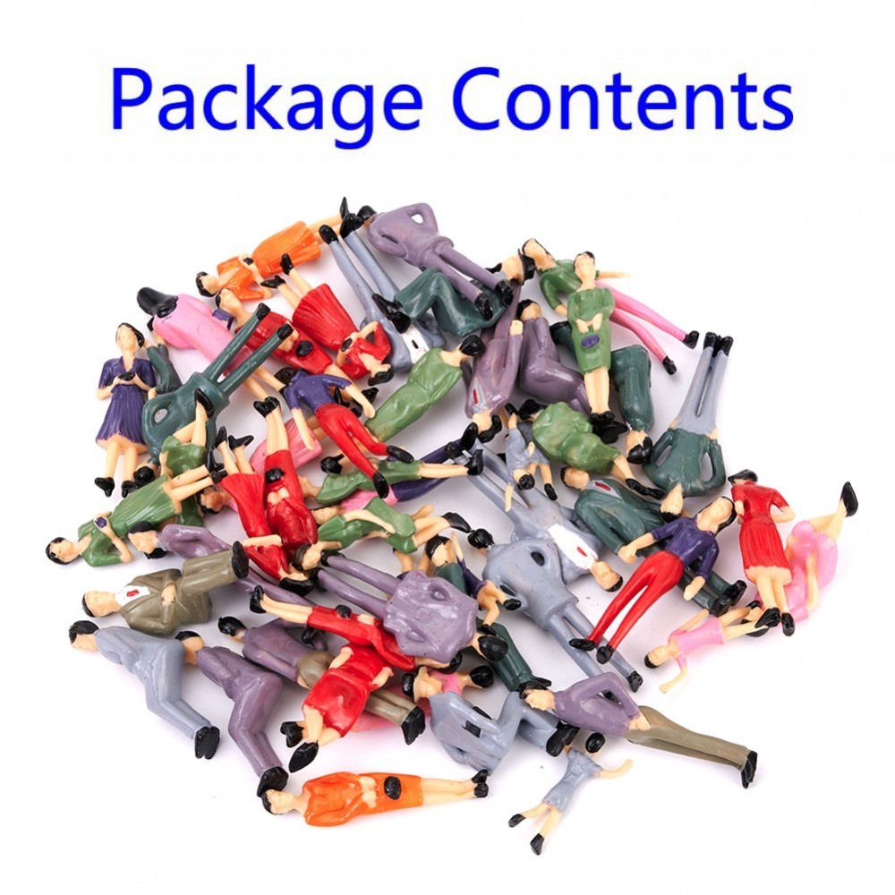 People Figurines 1:32 Scale Model Plastic People Figures Sitting ...