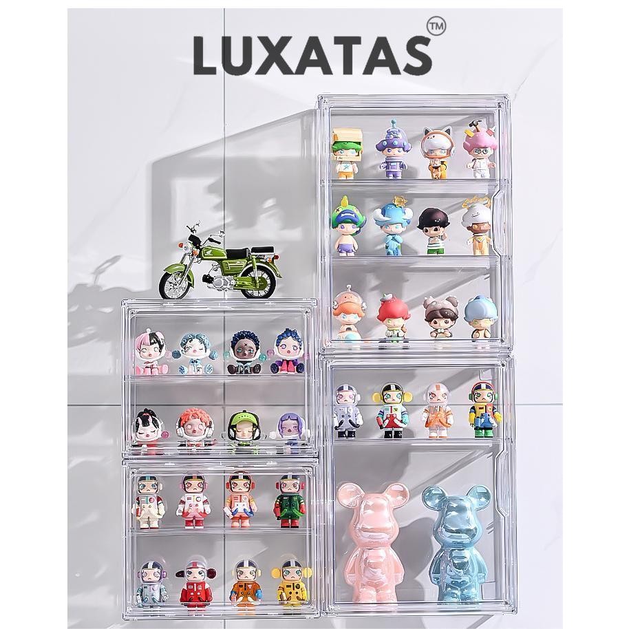 LUXATAS™ Acrylic Dustproof Storage Box Transparent Blind Box Storage ...
