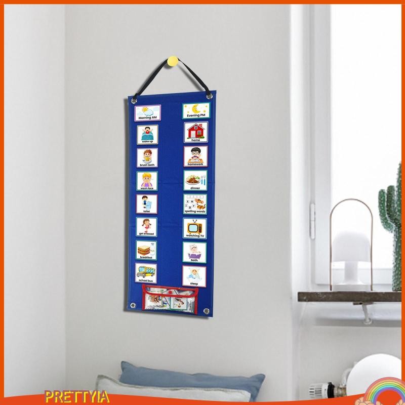 [PrettyiaSG] Kids Visual Schedule Home Chore Chart Work 0 Pieces Cards ...
