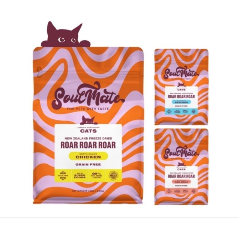 Soulmate Roar Roar Roar Freeze Dried Cat Food 400g | Shopee Singapore