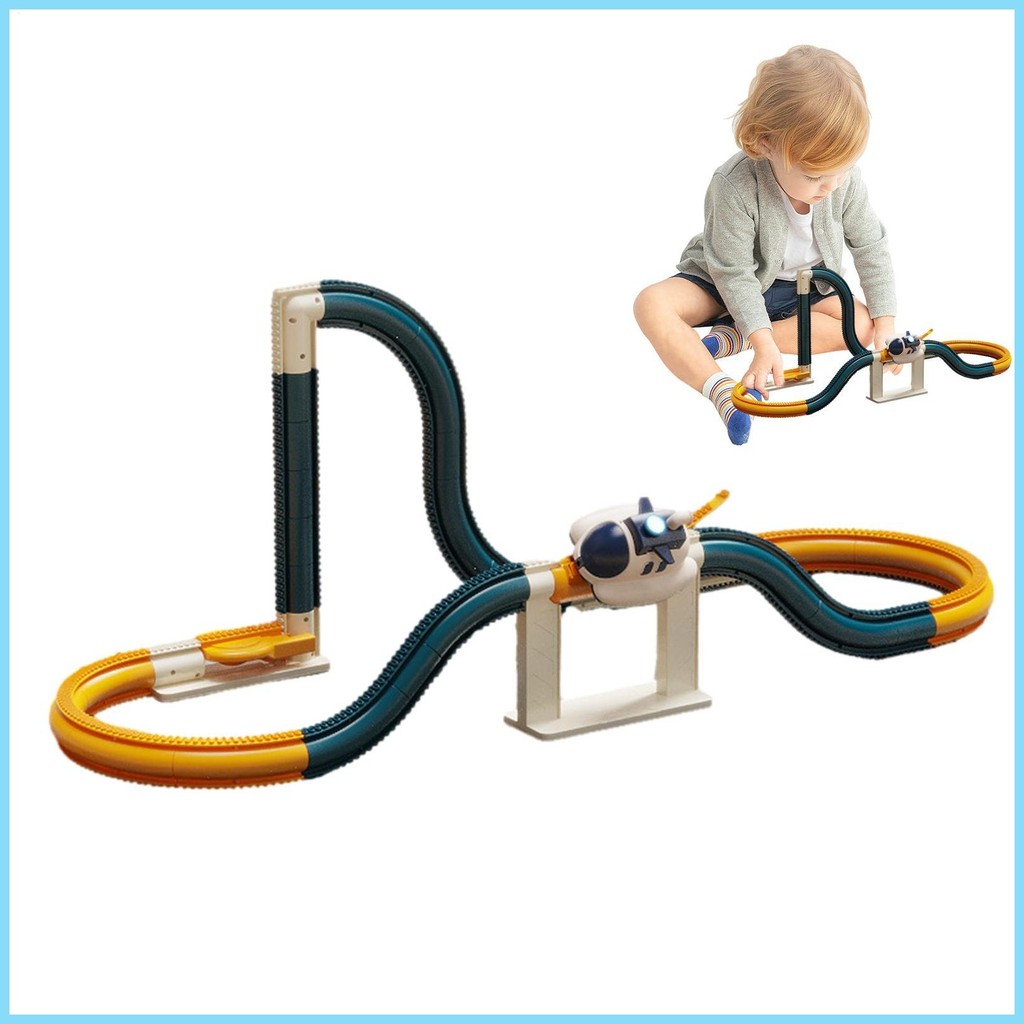 Space Race Track Construction Race Track Set Orbit Spaceship Vehicles ...
