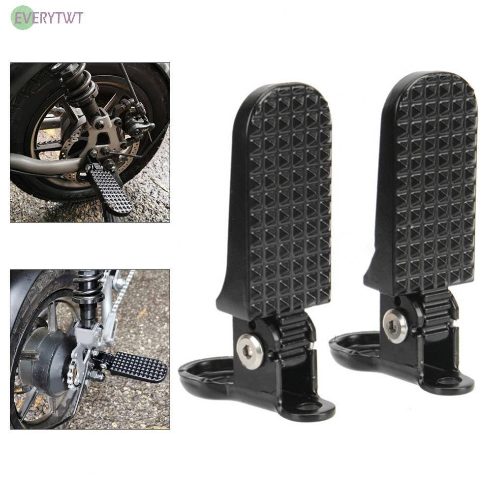 【EVER】Bicycle Rear Footrest Lightweight Sturdy Anti Slip Pattern Wide ...