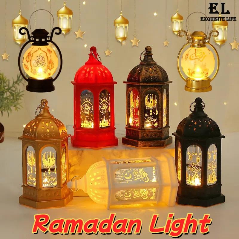 Vintage Ramadan Led Lantern Wind Lamp/ Festival Party Eid Mubarak Decor ...