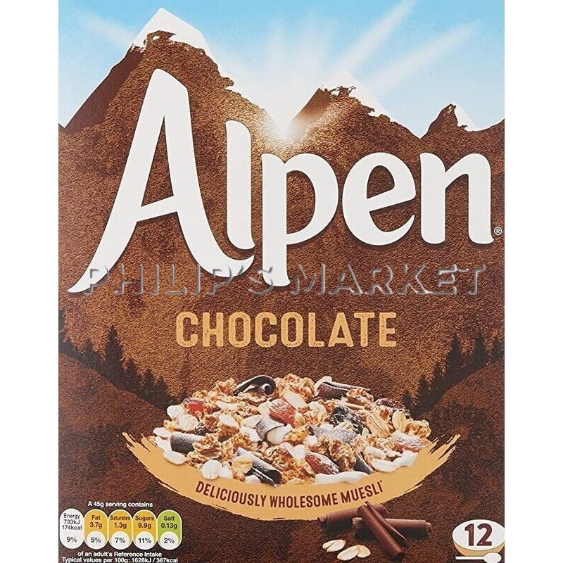 Alpen Chocolate Swiss Style Museli 550g | Shopee Singapore