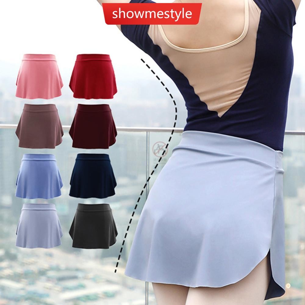 SMS Dance Ballet Skirt Elastic Short Underdress Summer Performance Half ...