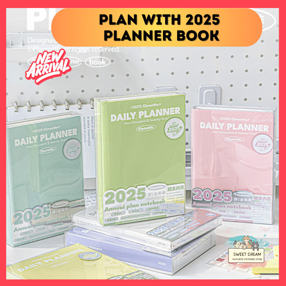 2025 Year A5 Daily Planner Annual Plan Calendar Schedule Plan Leather ...