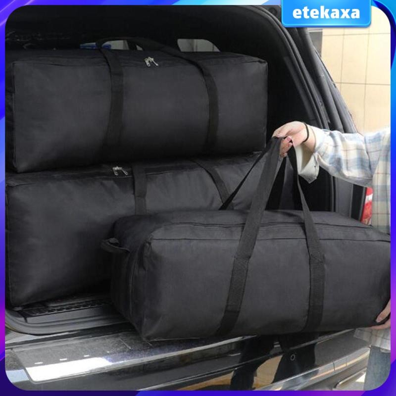 [Etekaxa] Large Duffel Bag Camping Equipment Storage Bag 1680D Oxford with 2 Way Zippers Luggage ...
