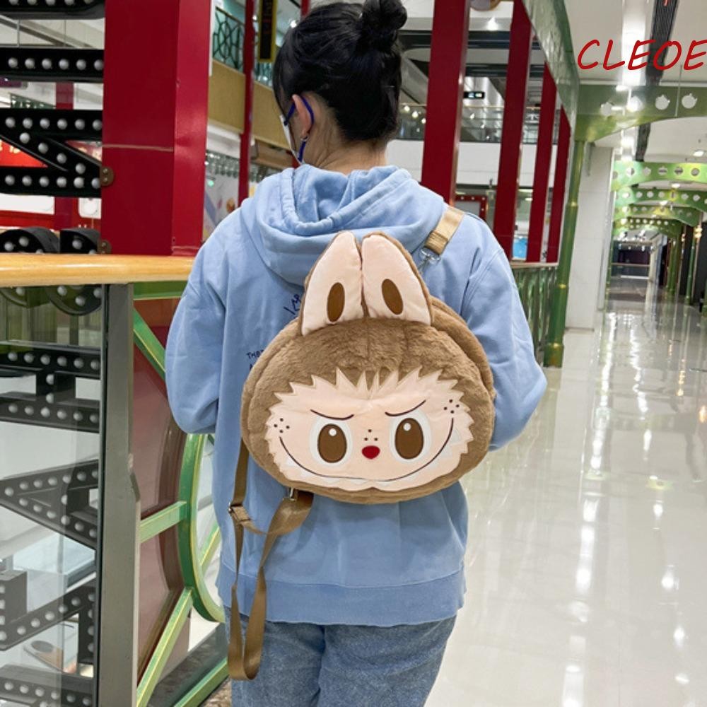 CLEOES Plush Labubu Bag, Zimomo Cute Labubu backpack, Fashion Creative ...