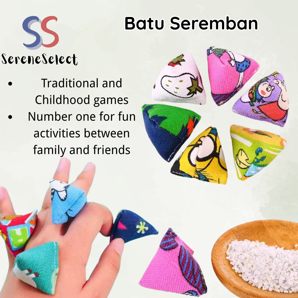 Batu Seremban 5 Biji Stone Play Childhood Game Traditional Games Mainan ...
