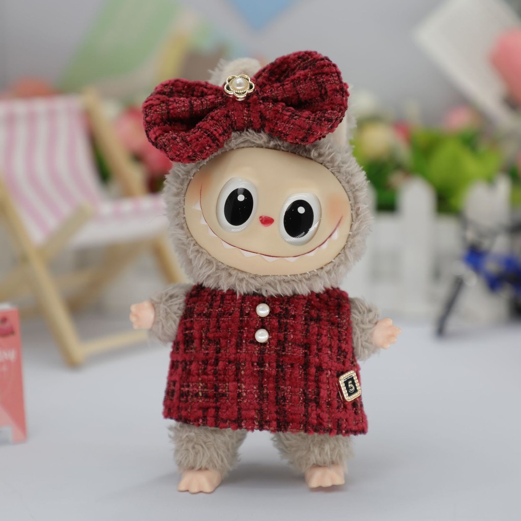 First and Second Generation Labubu Doll Clothes Little Chanel Style ...