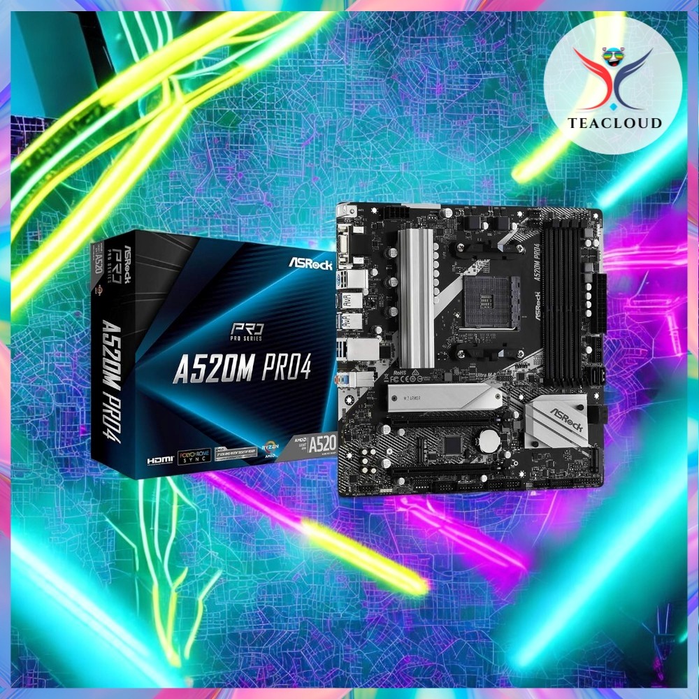 ASRock A520M Pro4 Micro ATX Motherboard | Shopee Singapore