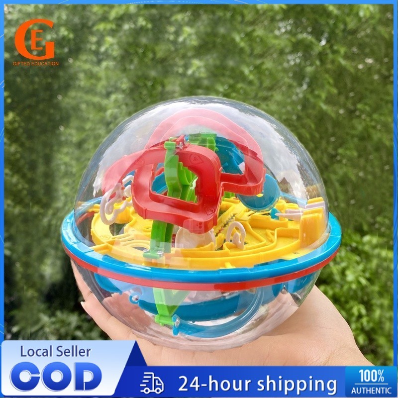3D Maze Ball Intelligence Maze Game 100 Steps Early Education Toys intelligence toys | Shopee ...
