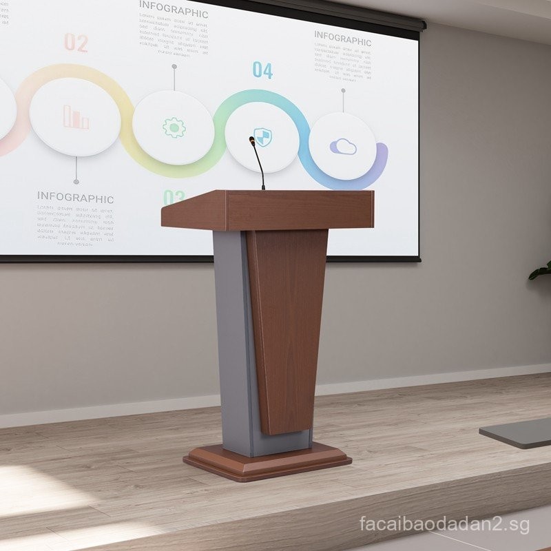 Office Podium Simple Conference Room Front Desk Host Stage Rostrum ...