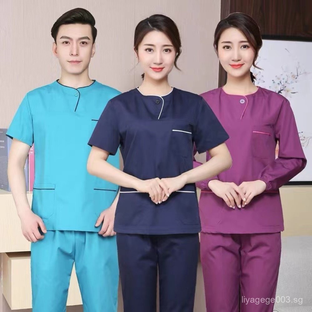 Operating Room Hand Washing Suit Men's Short-Sleeved Doctor Work ...