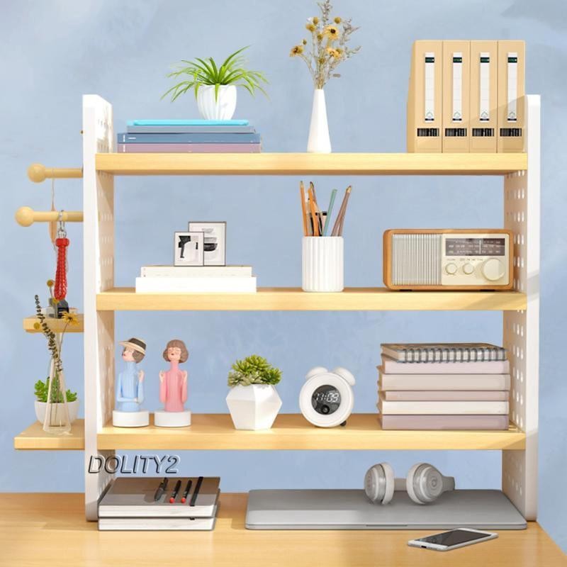 [Dolity2] Desktop Organizer Shelf Storage Rack 3 Tier Versatile Modern ...