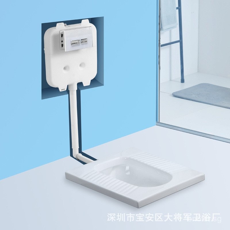 Pneumatic Toilet Toilet Thin Hidden Hidden Wall Water Tank Invisible ...