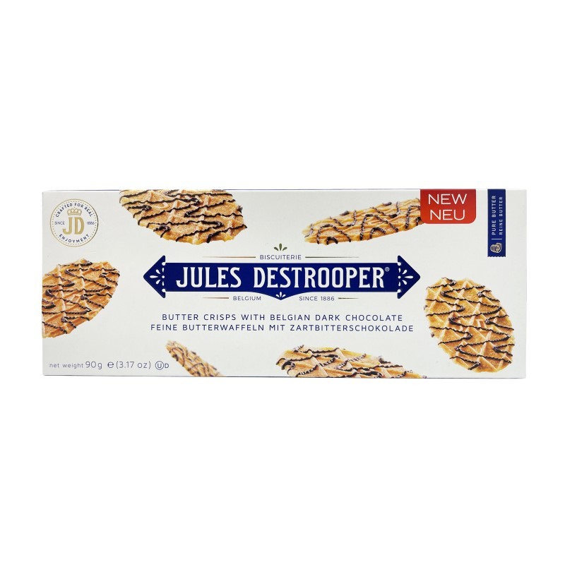 Jules Destrooper Butter Crisps Dark Chocolate, 100g | Shopee Singapore