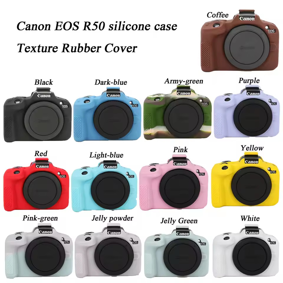 Canon EOS R50 Soft Silicone Rubber Camera Body Cover Case For Canon EOS ...