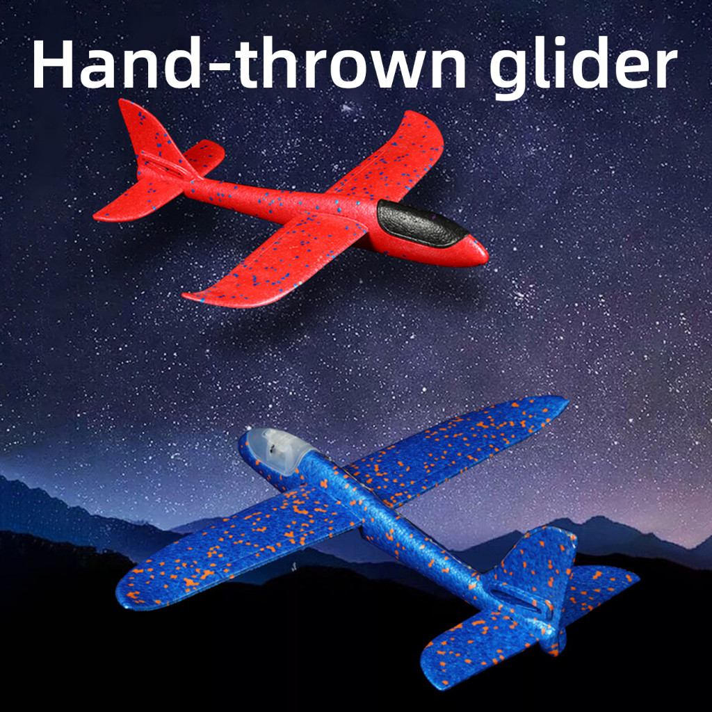 Large LED Airplane Airplane Toy Throwing Foam Glider Toy Airplane ...