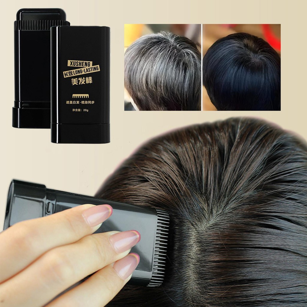 Hair Color Comb Natural Covering Gray Hair Brush Sweat Proof Safe Comb ...