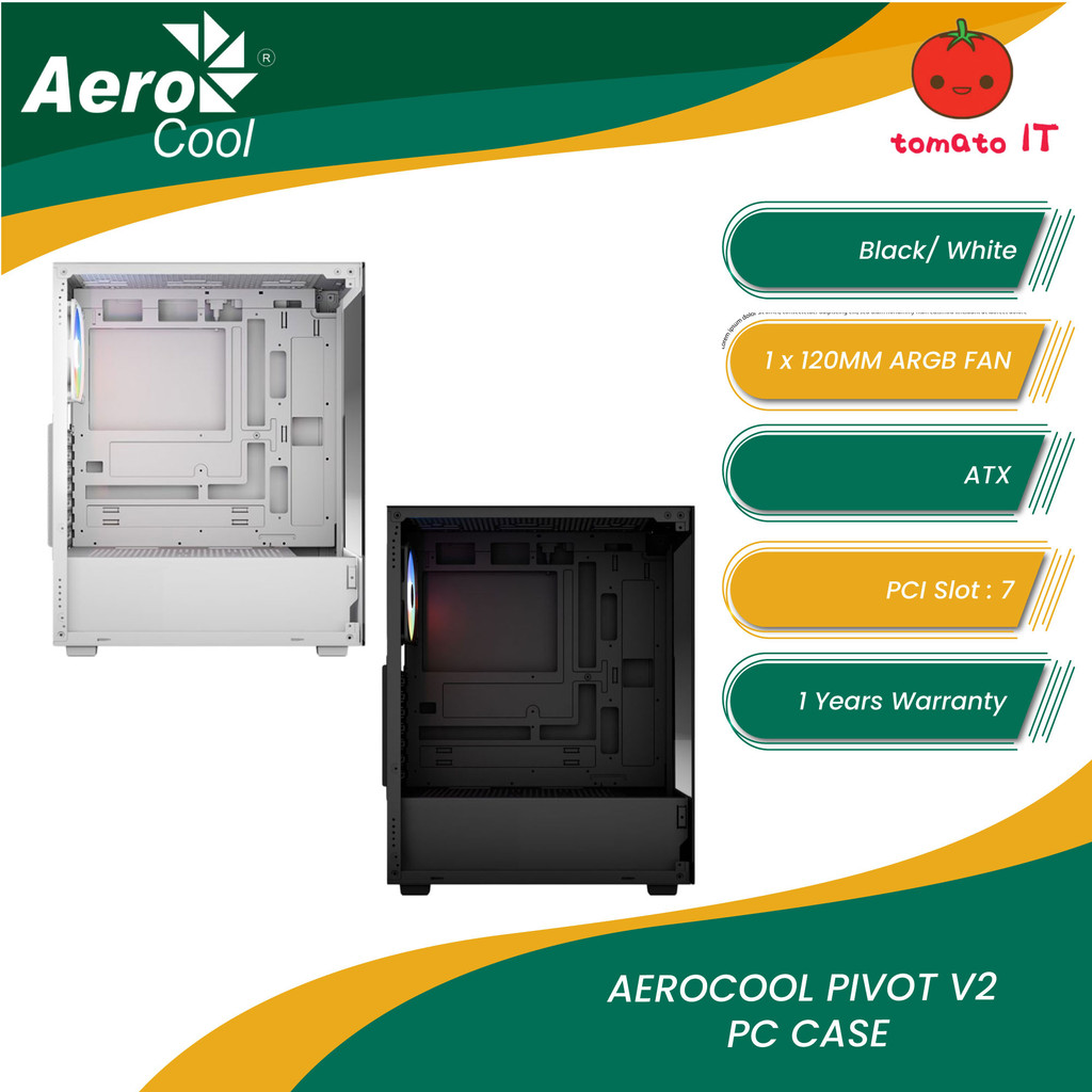 AEROCOOL Pivot V2 Mid-Tower ATX PC Chassis | Shopee Singapore