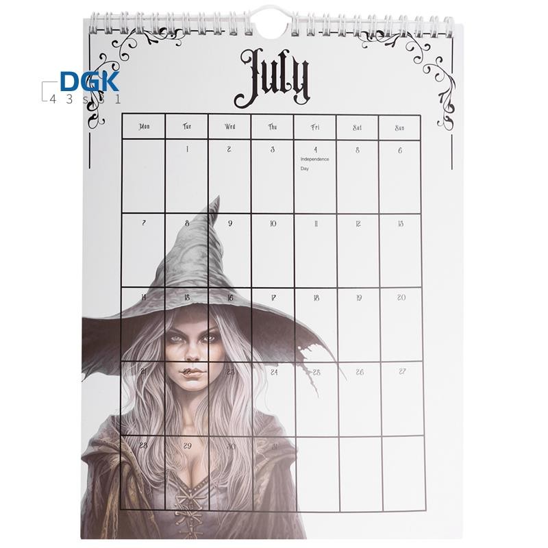 Witchy Goth 2025 Calendar Digital Pagan 2025 Monthly Planner Letter Size Gothic Monthly Calendar ...