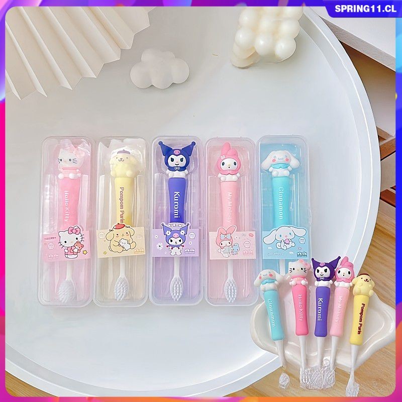 Sanrio Toothbrush Cartoon Cinnamoroll Kuromi Kids Household Tooth Brush ...
