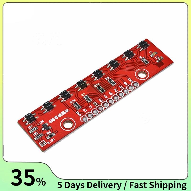 Tracking Module Infrared Detection Sensor Module for 8-Channel Infrared Detector Module 8Bit ...