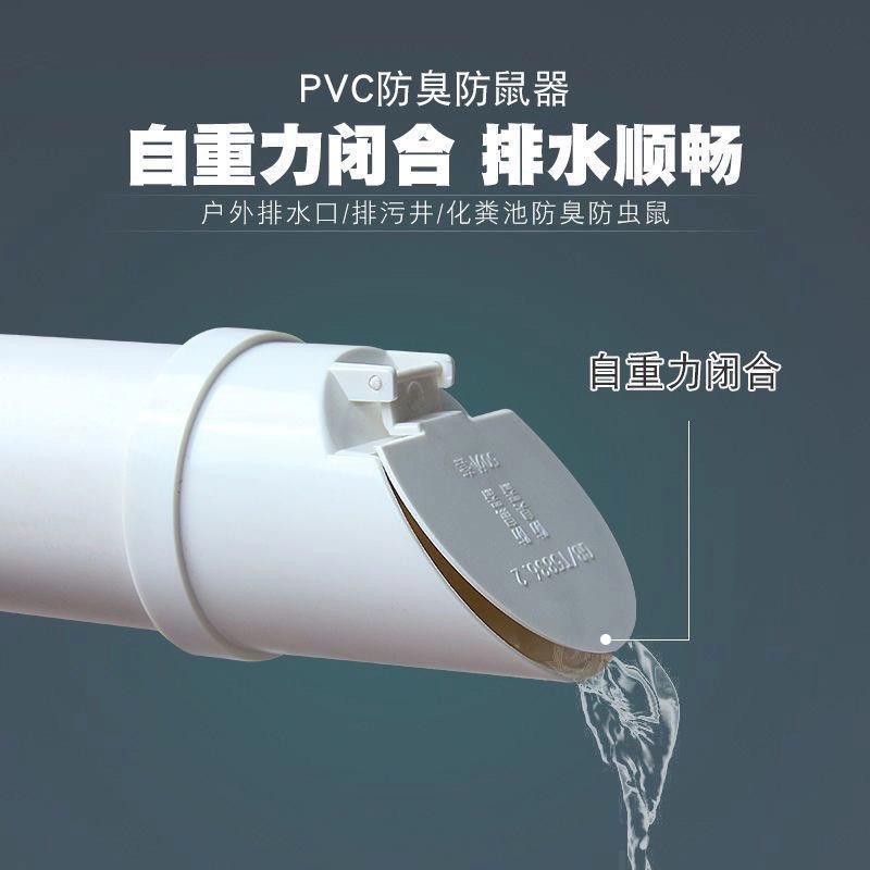 Pvc pvc50 Drain Pipe Label Odor Device 0 Back Water Blocking Mouthworm ...