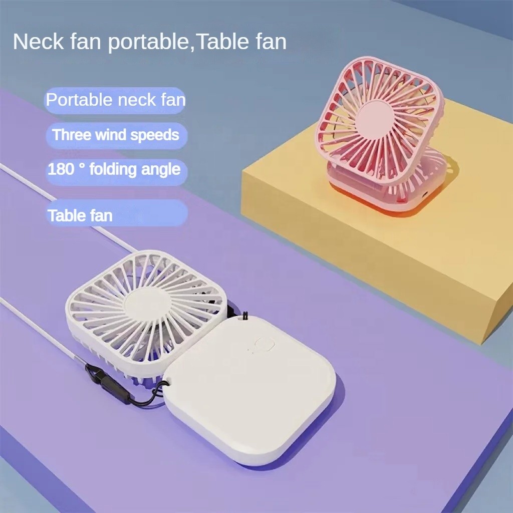 Hanging Neck Fans Portable Folding Cooling Fan with Lanyard Usb ...