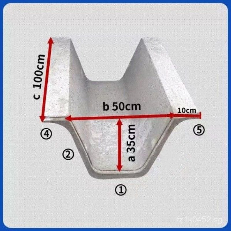 Wastewater C5Drainage Ditch U Pattern Cement[Cement]U Mold Clay U Type ...