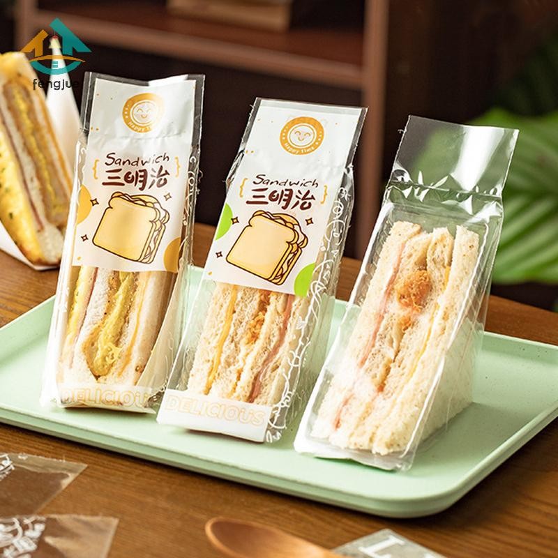 fengjue 100 PCS Sandwich Wrappers Special Disposable Easy To Tear ...