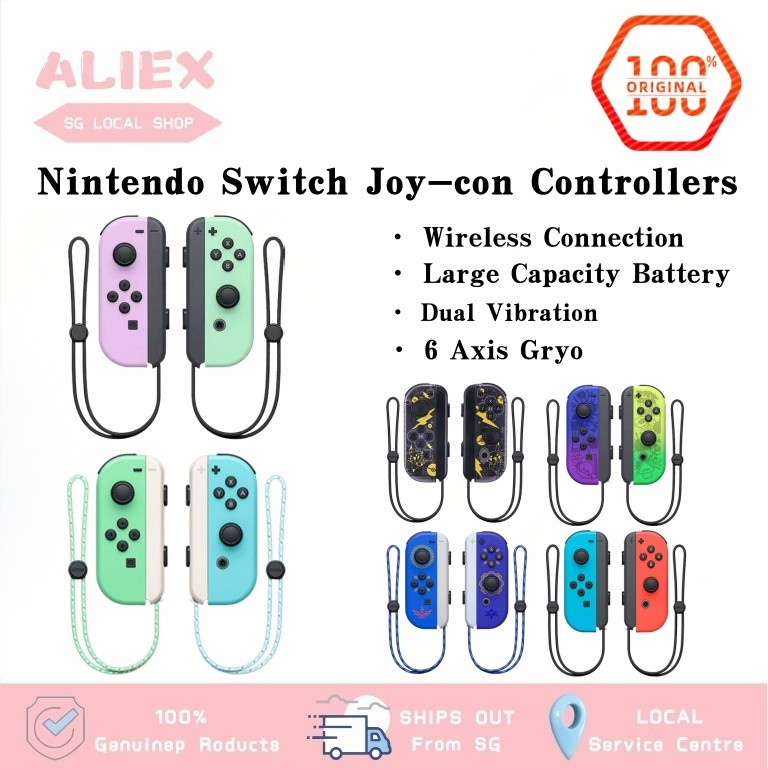 [SG Stock]Upgraded Joy Cons Controller for Nintendo Switch /OLED Motion ...