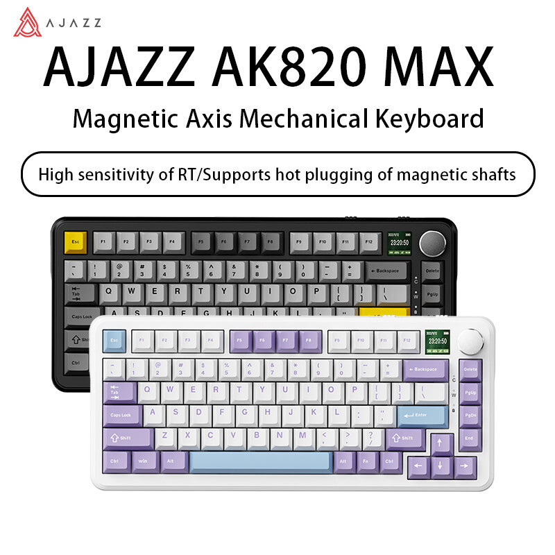 AJAZZ AK820MAX Magnetic Switch Mechanical Keyboard Hot Swap Rgb 8K ...